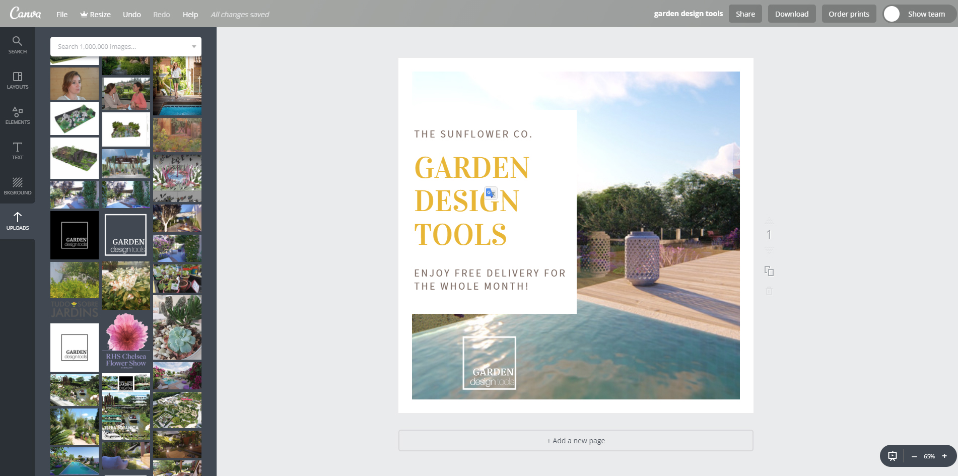 How do I use Canva in my business – Garden Design Tools
